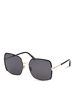 TOM FORD Butterfly Sunglasses 60mm - Black/gray Solid