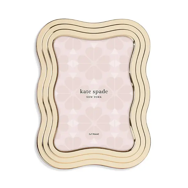 Kate Spade New York South Street Wavy Frame, 5 X 7 - Gold