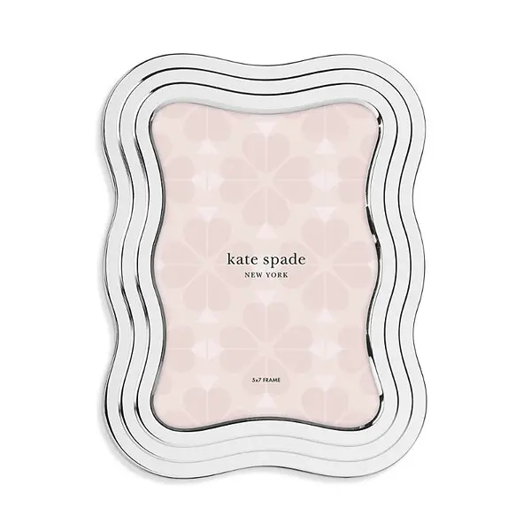 Kate Spade New York South Street Wavy Frame 5 X 7 - Silver