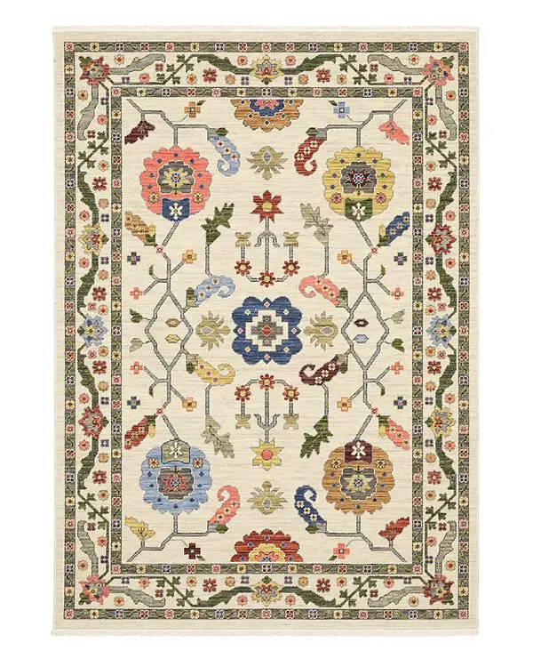 ORIENTAL WEAVERS Lucca 5506w Area Rug, 6'7 X 9'6 - Ivory