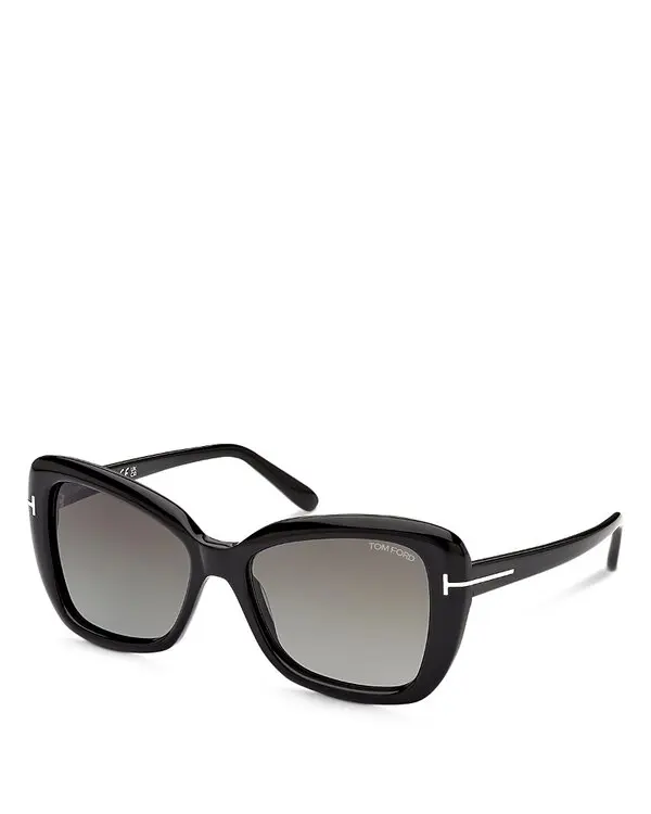 TOM FORD Maeve Butterfly Sunglasses - Black/gray Gradient