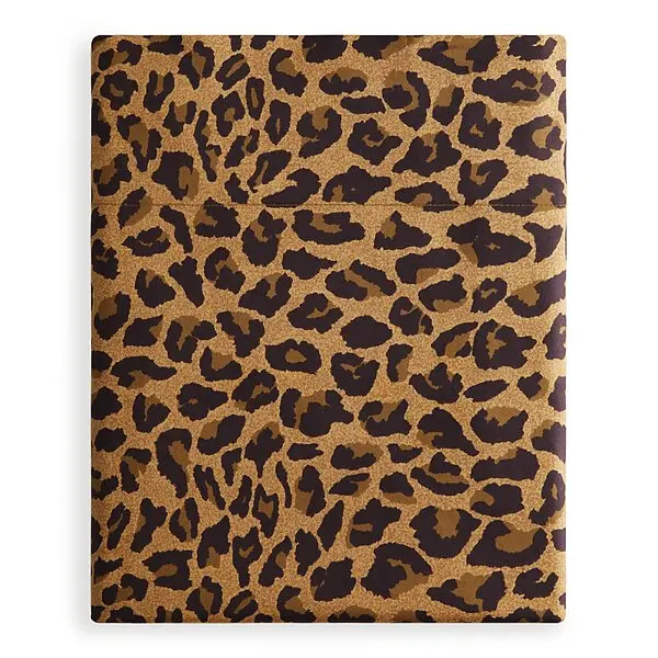 HOME TREASURES Kenya Flat Sheet, King - Leopard