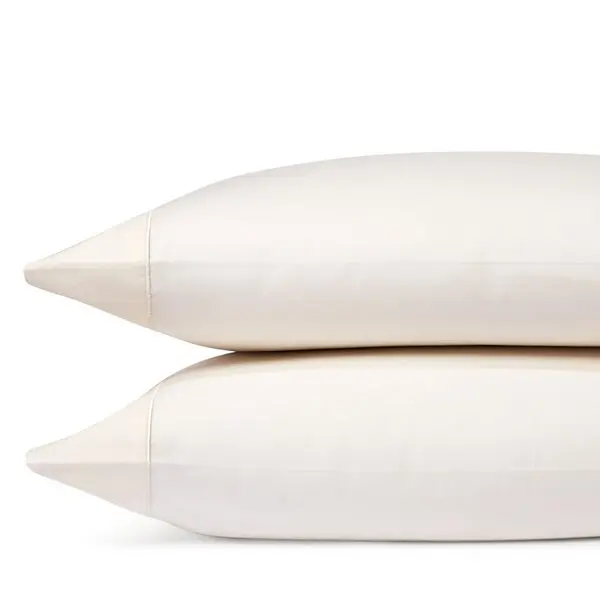 HUDSON PARK COLLECTION 500tc Sateen Wrinkle-resistant Standard Pillowcase, Pair Exclusive - Ivory