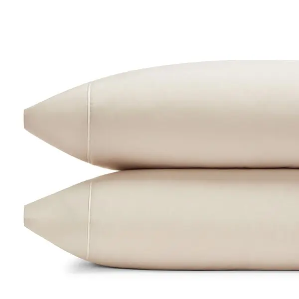 HUDSON PARK COLLECTION 500tc Sateen Wrinkle-resistant Standard Pillowcase, Pair Exclusive - Sand