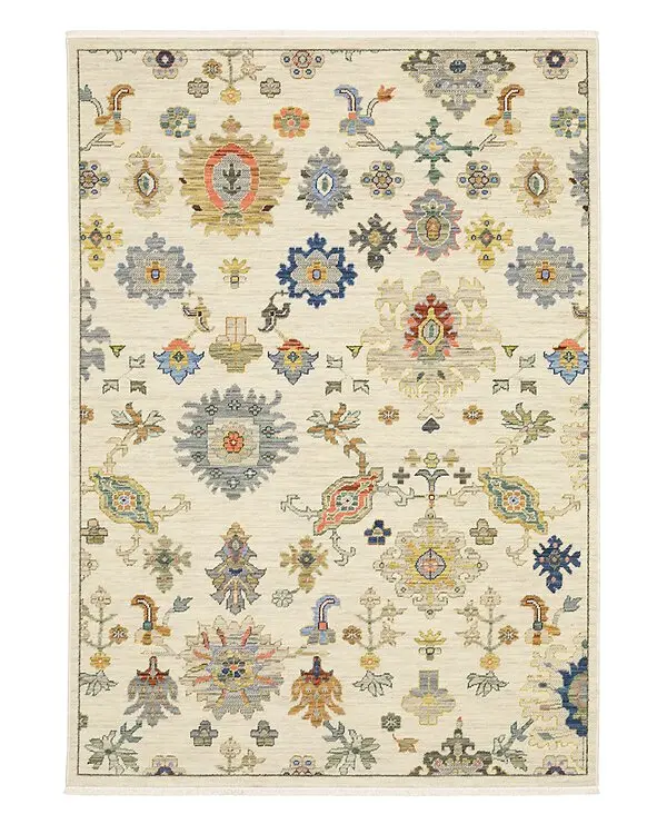 ORIENTAL WEAVERS Lucca 5507w Area Rug, 6'7 X 9'6 - Ivory