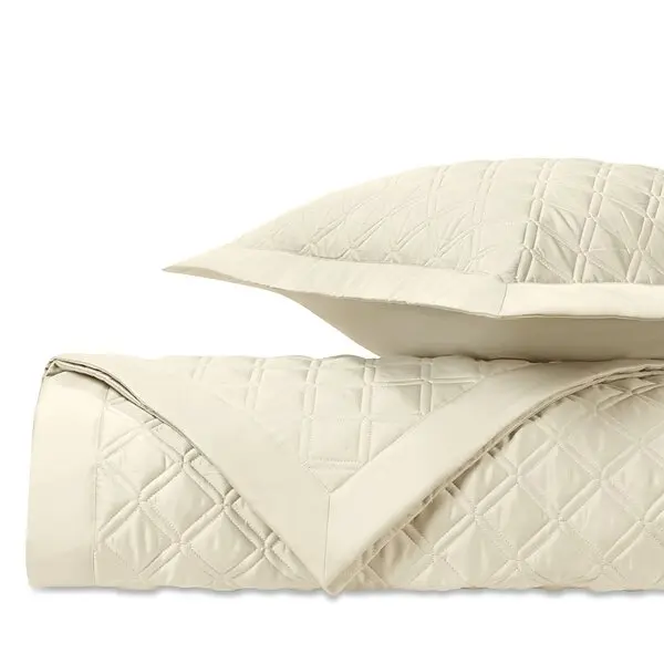 HOME TREASURES Renaissance King Quilted Sham, Pair - Ivory