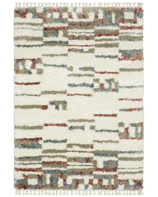 ORIENTAL WEAVERS Axis Ax06a Area Rug, 6'7 X 9'6 - Ivory