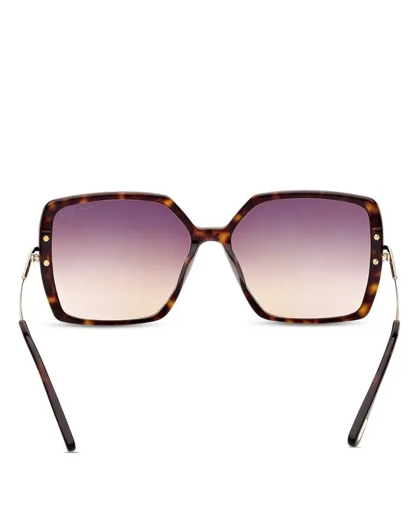 TOM FORD Butterfly Sunglasses, 59mm - Havana/brown Gradient
