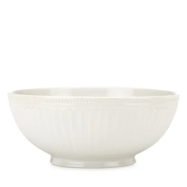 LENOX French Perle Groove Medium Serving Bowl - White