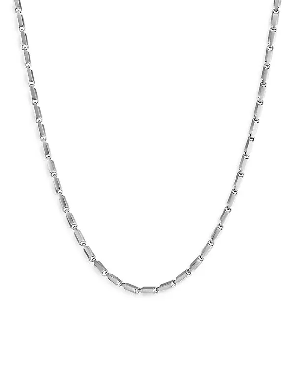 David Yurman Faceted Link Necklace - Silver