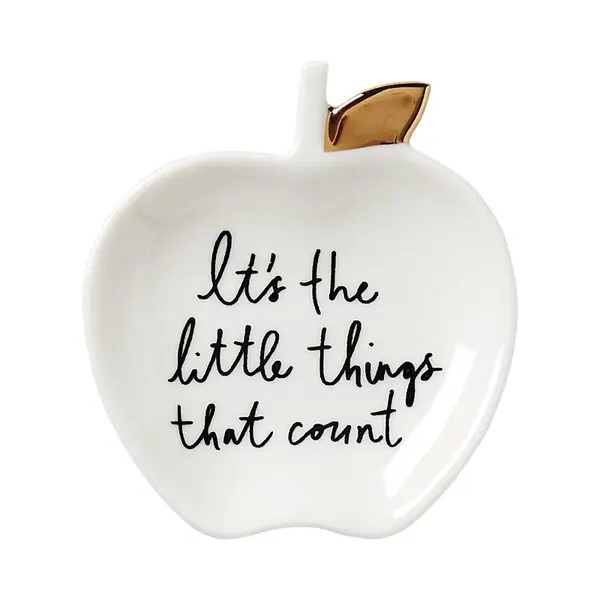 Kate Spade New York A Charmed Life Apple Ring Dish - White