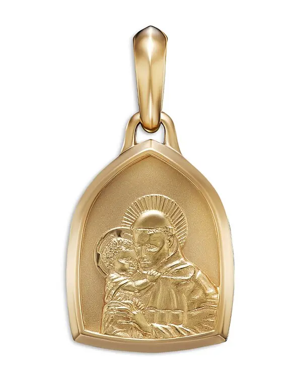 David Yurman 18k Yellow St. Anthony Pendant - Gold