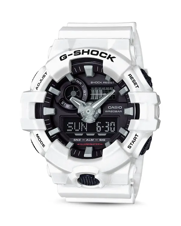 G-Shock G-lide Digital Watch, 53.4mm - Black/white