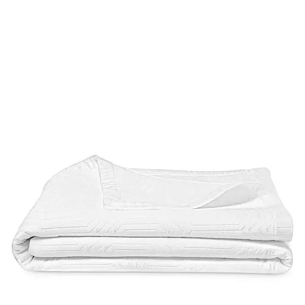 HUDSON PARK COLLECTION Italian Tivoli Matelasse Coverlet, Full/queen Exclusive - White