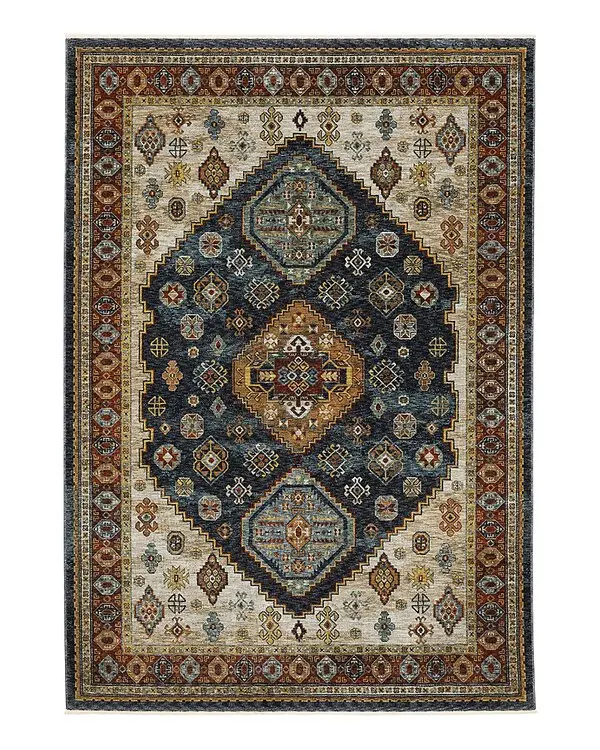 ORIENTAL WEAVERS Aberdeen 005w1 Area Rug, 2' X 3 - Blue