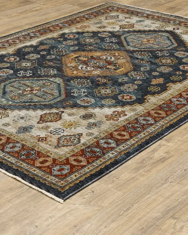 ORIENTAL WEAVERS Aberdeen 005w1 Area Rug, 3'3 X 5 - Blue Multi