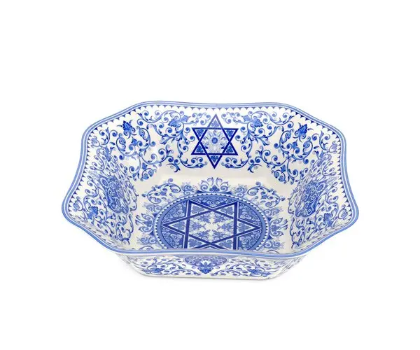 SPODE Judaica Square Salad/serving Dish