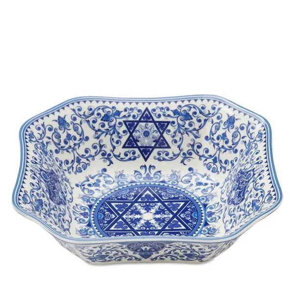 SPODE Judaica Square Salad/serving Dish