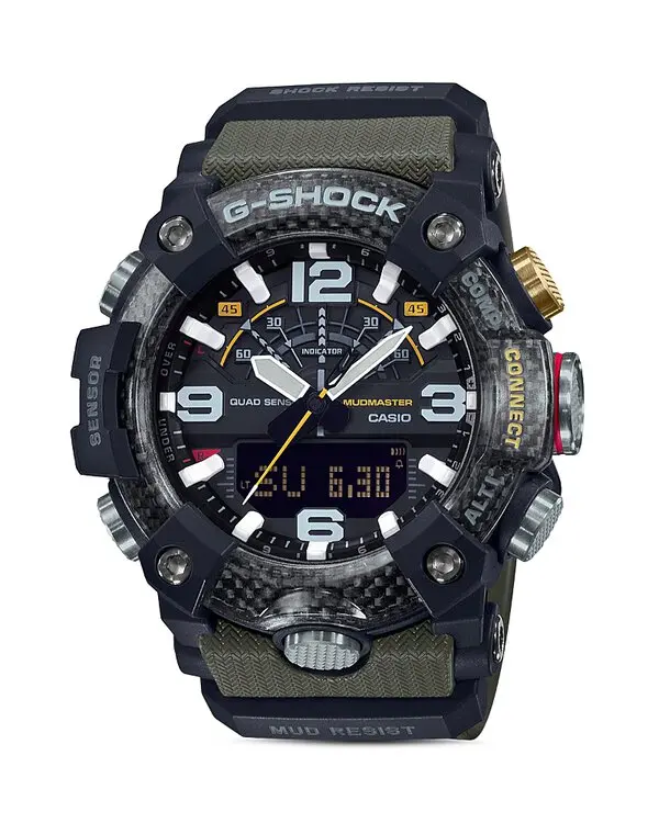 G-Shock Master Of G Mudmaster Watch, 53.1mm - Green