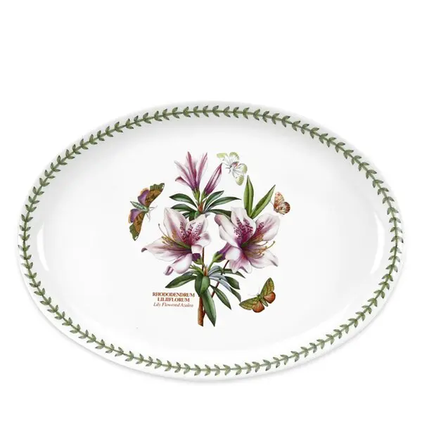 PORTMEIRION Botanic Garden Azalea Platter - White
