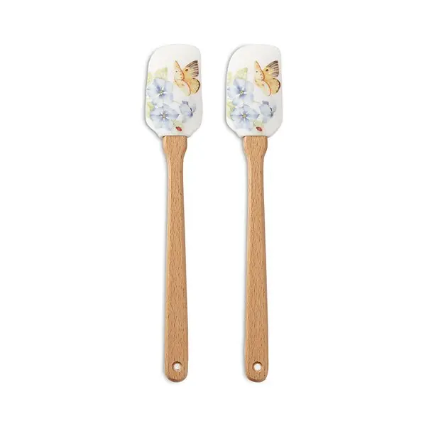 LENOX Butterfly Meadow Printed Spatulas, Set Of 2 - White