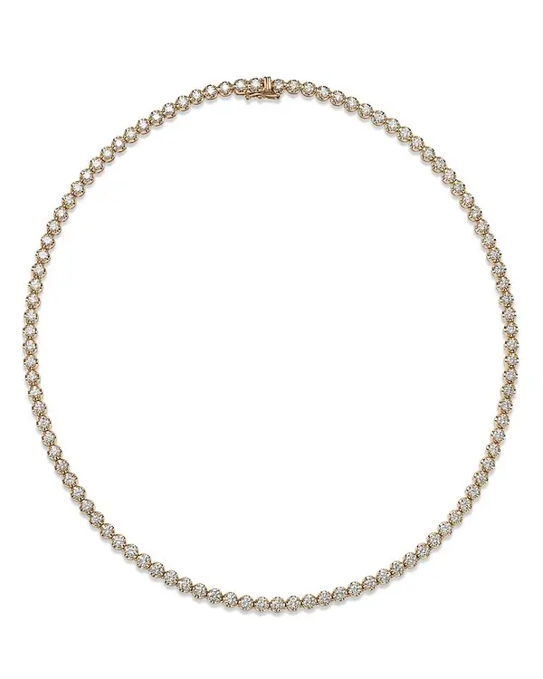 Bloomingdale'S Diamond Crown-set Tennis Necklace - Gold