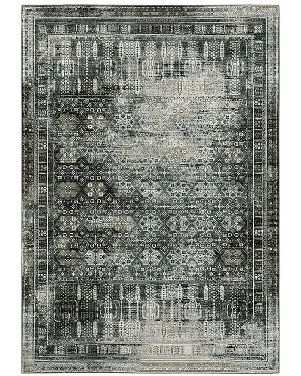 ORIENTAL WEAVERS Gemini 070n2 Area Rug, 6'7 X 9'6 - Charcoal