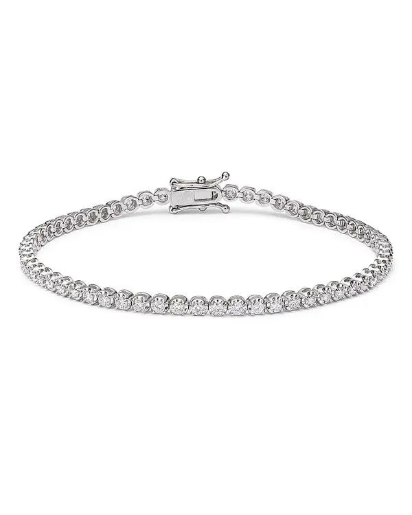 Bloomingdale'S Certified Colorless Diamond Tennis Bracelet - White