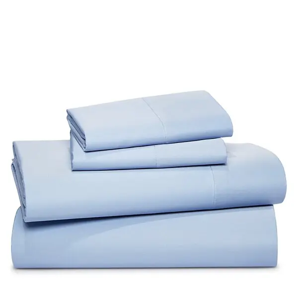 SKY 500tc Sateen Wrinkle-resistant Sheet Set, Twin Exclusive - Coast Blue