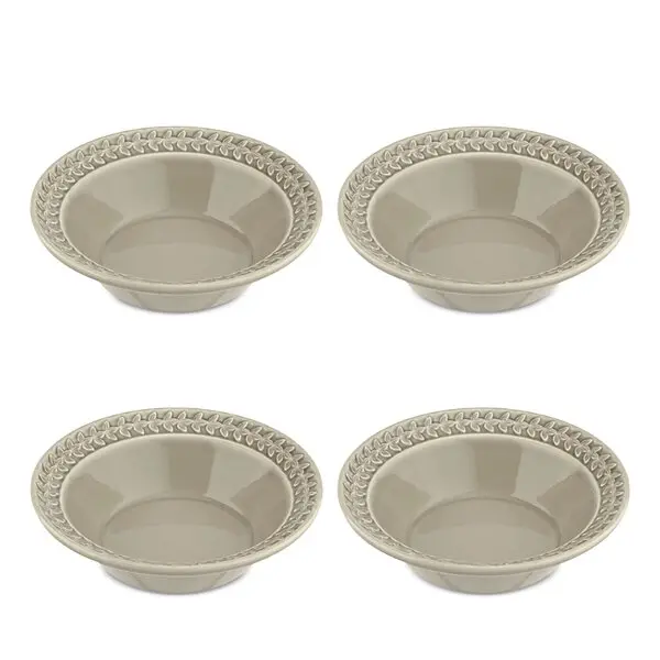 PORTMEIRION Botanic Garden Harmony Cereal Bowls, Set Of 4 - Stone