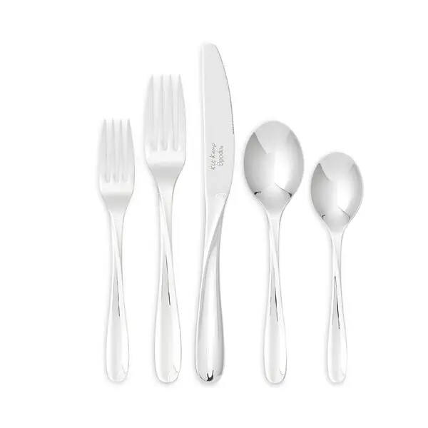 SPODE Kit Kemp Twist 20 Piece Cutlery Set - Silver