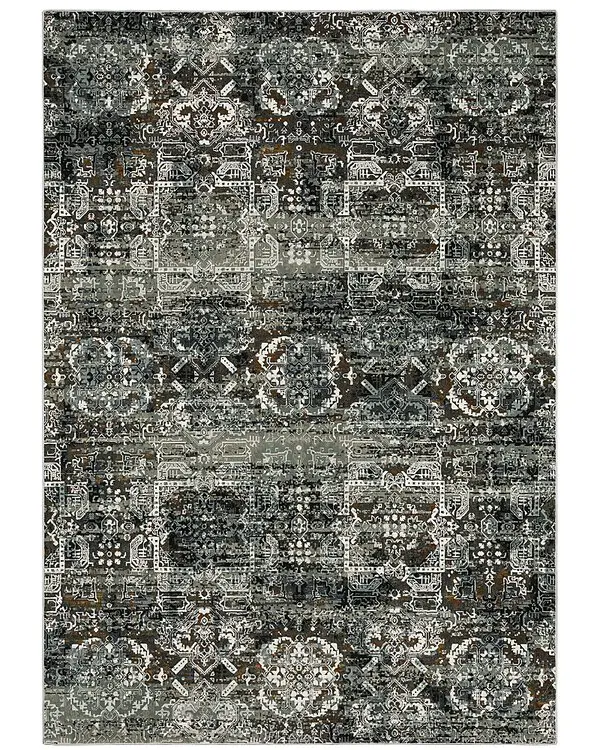ORIENTAL WEAVERS Gemini 2060v Area Rug, 3'10 X 5'5 - Charcoal