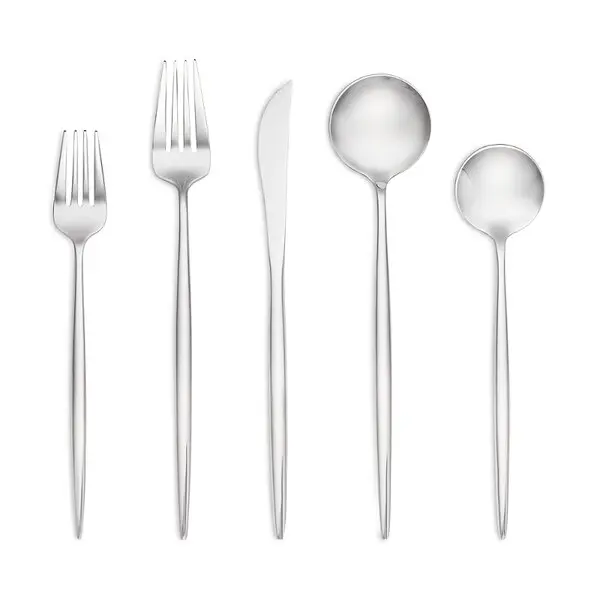 HAMPTON FORGE Lenox Zephyr 20 Piece Mirror Flatware Set - Stainless