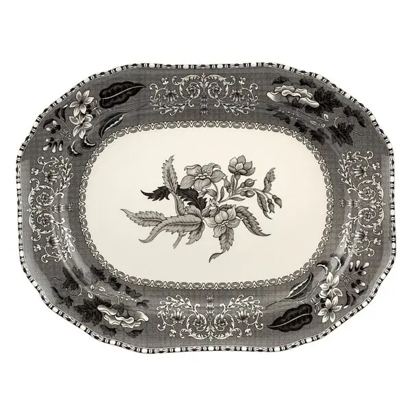 SPODE Heritage Medium Oval Platter - Black