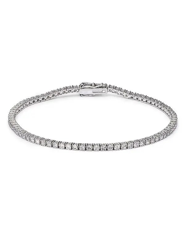 Bloomingdale'S Diamond Tennis Bracelet 2.0 Tcw - White Gold