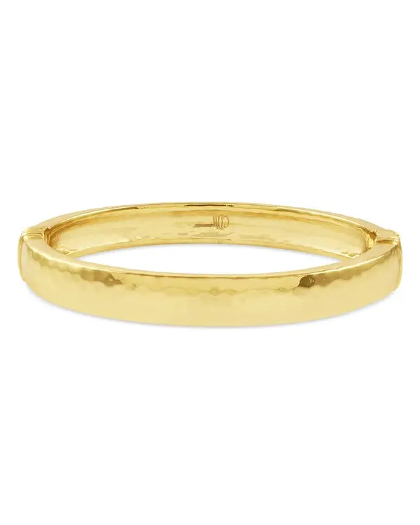 CAPUCINE DE WULF Cleopatra Oval Hammered Bangle Bracelet