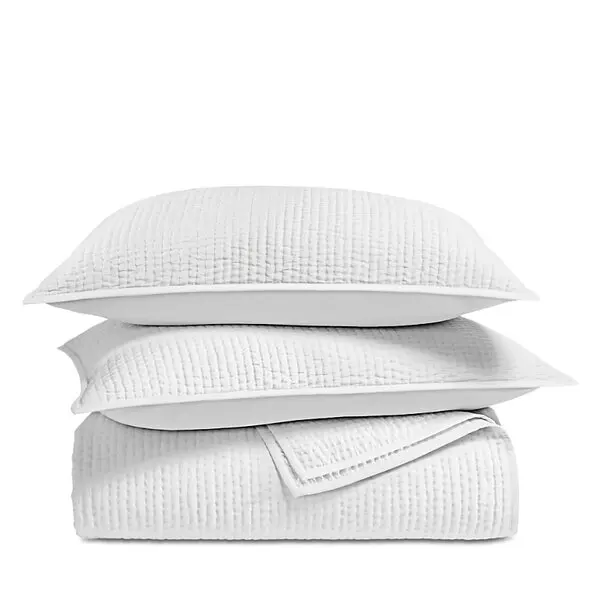 SKY Pickstitch Coverlet Set, King Exclusive - White