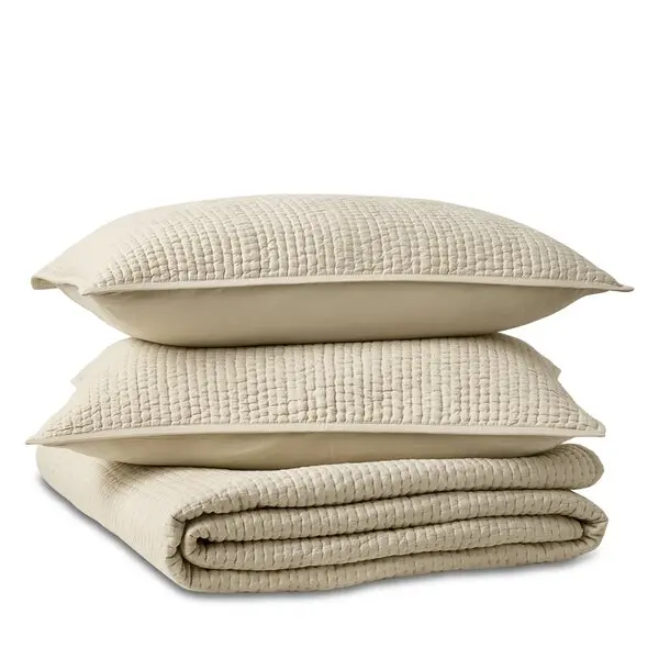 SKY Pickstitch Coverlet Set, Twin Exclusive - Tan