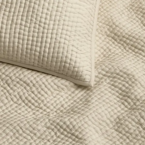 SKY Pickstitch Coverlet Set, Twin Exclusive - Tan