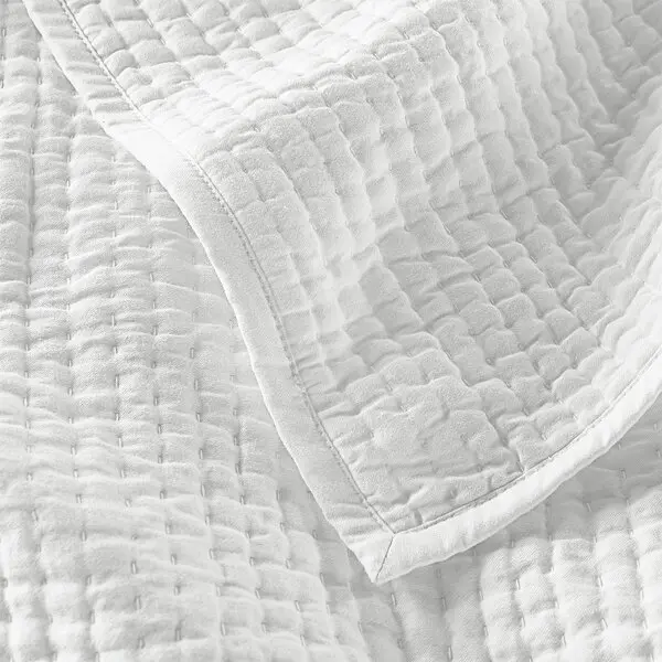 SKY Pickstitch Coverlet Set, Twin Exclusive - White