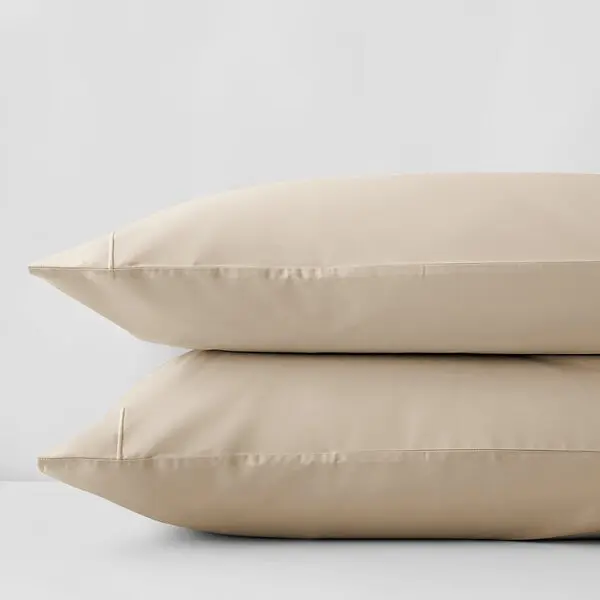 ANNE DE SOLENE Vexin Standard Pillowcases, Pair - Grege