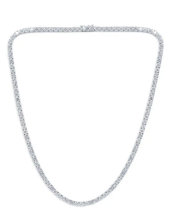 Bloomingdale'S 20.0 Tcw Certified Diamond Tennis Necklace In 14k Gold - White