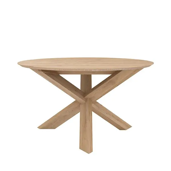 ETHNICRAFT Circle Dining Table, 54 - Oak
