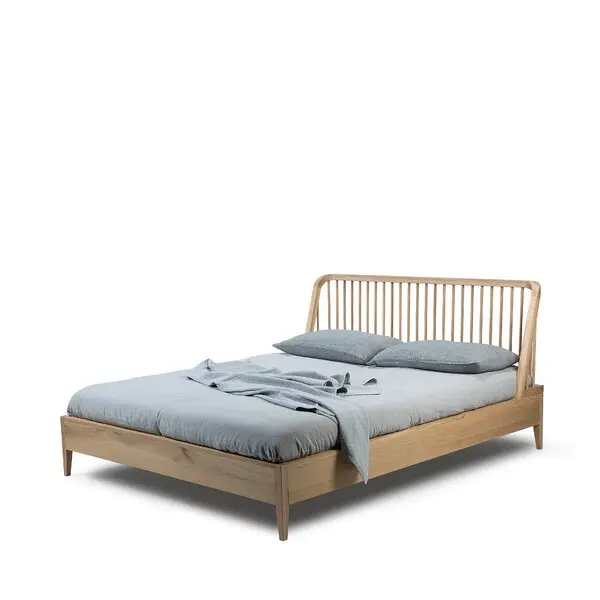 ETHNICRAFT Spindle Queen Bed