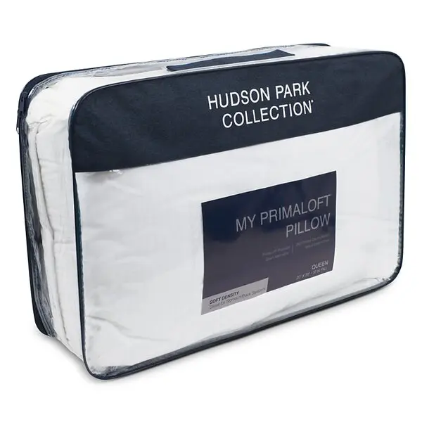 HUDSON PARK COLLECTION My Primaloft Asthma & Allergy Friendly Soft Down Alternative Pillow, Queen Exclusive - White