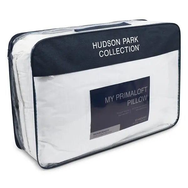 HUDSON PARK COLLECTION My Primaloft Asthma & Allergy Friendly Medium Down Alternative Pillow, Standard Exclusive - White