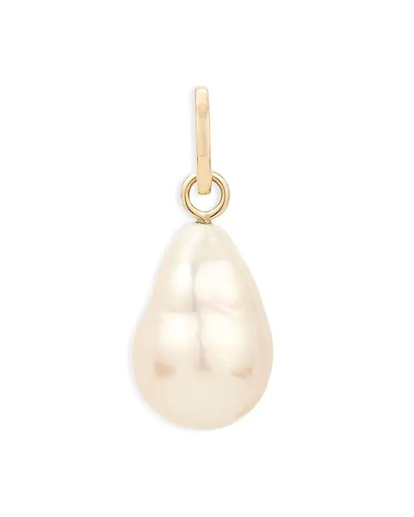 Adina Reyter 14k Yellow Gold Cultured Freshwater Pearl Hinged Charm - White