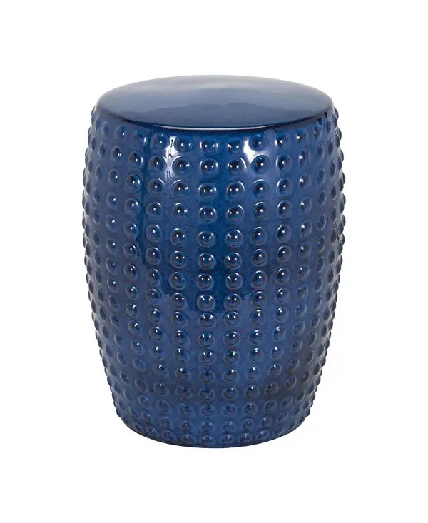 SURYA Camdale Garden Stool - Blue