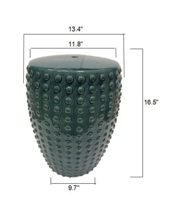 SURYA Camdale Garden Stool - Green