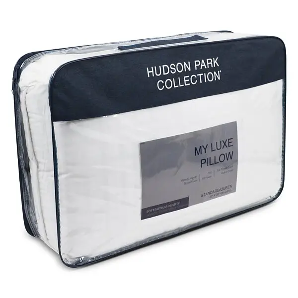 HUDSON PARK COLLECTION My Luxe Asthma & Allergy Friendly Soft/medium Density Down Pillow, Standard/queen Exclusive - White